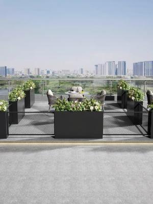 China Customizable Stainless Steel Square Flowerpot High Rust Resistance for Home Decoration for sale