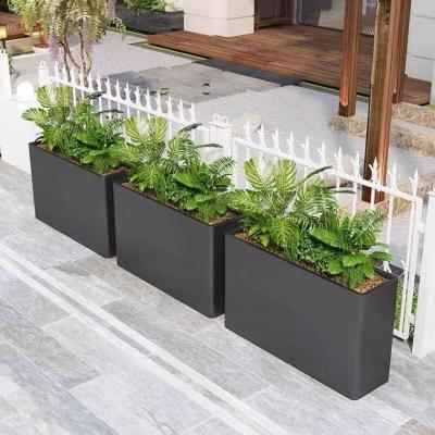 China Custom Stainless Steel Flowerpot Square Round High Rust Resistance 10 Piece MOQ for sale
