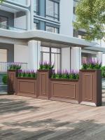 China Custom Application Square Round Stainless Steel Flowerpot Home Decoration for sale