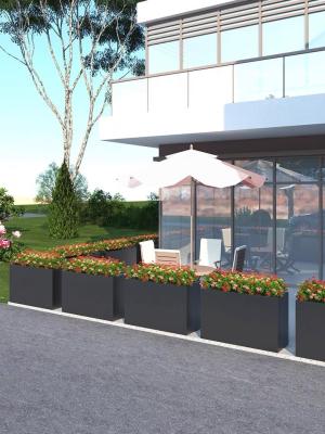 China Custom Stainless Steel Flowerpot High Rust Resistance 10 Pieces MOQ for Office Decoration for sale