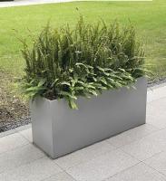 China Smooth Surface Decorative Metal Flower Pots High Durability Stainless Steel Material for sale