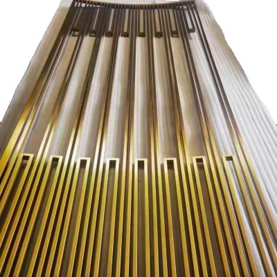 China Stainless Steel Aluminum Decorative Metal Panels 1200mm Nordic Screen Room Divider for sale