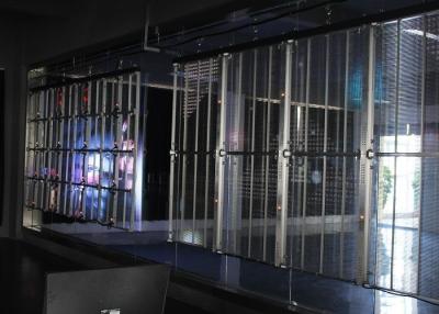 China 4500nit 1920Hz 250x250mm Transparent LED Film Display for sale