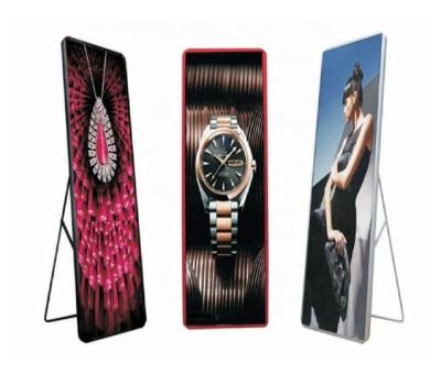 China Floor Standing Mounted 1R1G1B 12bit Poster LED Display for sale