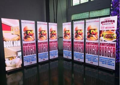 China Ultra Thin Screen BUH75 160x80 Dot P3 Smart LED Poster for sale