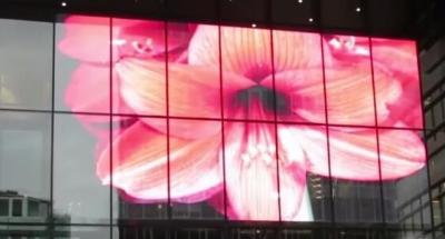 China P15.625 SMD3512 LED Outdoor Transparent LED Screen for sale