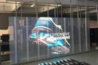 China SMD2121 Glass P4.8 Outdoor Transparent LED Screen for sale