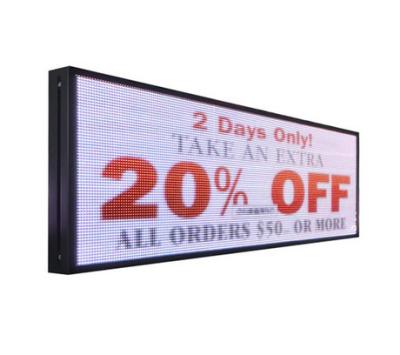 China mix color P5 FCC Waterproof 12 Volt Scrolling LED Sign for sale