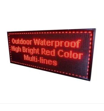 China Durable ETL 1R1G 500Hz Outdoor Monochrome LED Signs for sale