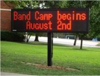 China ROHS 1R1G 320x160mm Outdoor Monochrome LED Signs for sale