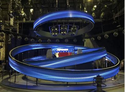 China Outdoor IP67 7500nit 3840Hz Flexible LED Video Curtain for sale