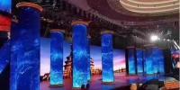 China P1.875 SMD1515 Cylindrical Advertising LED Display 284444dot/M2 for sale