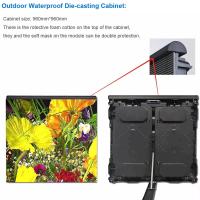 China Hd video wall 960x960mm P10/P8/P5 SMD outdoor advertising full color die casting football stadium perimeter led screen for sale