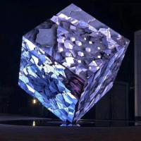 China Custom Rubik's Cube Display LED Special-shaped Screen LED Stereo Full Angle Display for sale