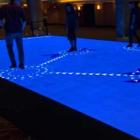 China Indoor outdoor P3.91 P4.81 P6.25 interactive dance floor led display screen HD floor tile screen for sale
