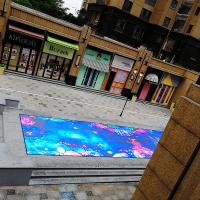 China Indoor outdoor P3.91 P4.81 P6.25 interactive dance floor led display screen HD floor tile screen for sale