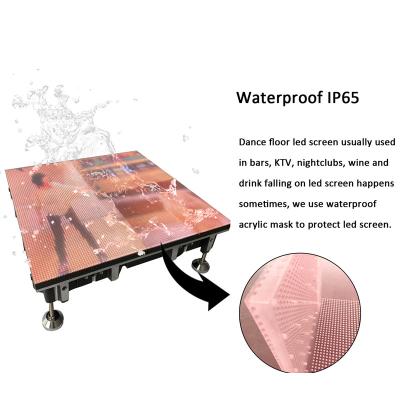 China P3.91 P4.81 P6.25 Full Color Smart Touch Dance Led Screen Digital Interactive Floor Led Display for sale