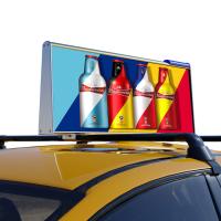 China Wireless control 4G GPS P2.5 outdoor waterproof taxi top advertising full color LED display for sale