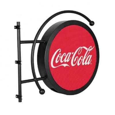 China Wifi Advertising Screen SMD Logo Round Screen Outdoor P2.5 P4 Wall Hanging Circle LED Display Sign for sale