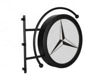 China Wifi Advertising Screen SMD Logo Round Screen Outdoor P2.5 P4 Wall Hanging Circle LED Display Sign for sale