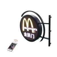 China P3 P4 P4.68 Double Sided Waterproof Outdoor Store Round Sign Board Digital Screen Circle Circular Shape Logo Led Display for sale