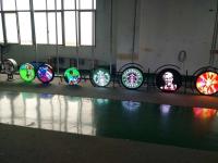 China P3 P4 P4.68 Double Sided Waterproof Outdoor Store Round Sign Board Digital Screen Circle Circular Shape Logo Led Display for sale