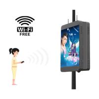 China P4 4mm 640*960mm Street Lighting Pole Lamppost Led Display Screen SignPost LED light pole billboard for sale