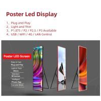 China HD Light Weight P2.5 Mirror Poster Led Screen For Advertising P1.86 P2 P3 for sale
