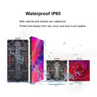 China Outdoor Waterproof Modular Led Video Display Panels Tile Hanging Bar 500x500mm Foldable P3.91 P4.81 Led Screen for sale