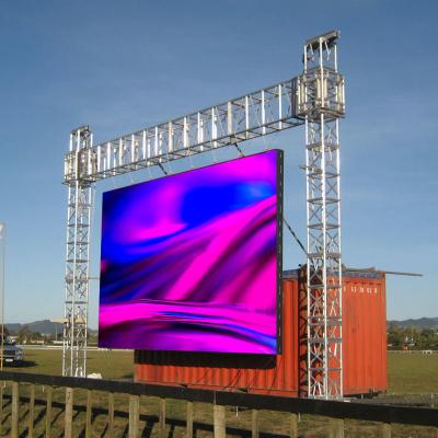 China Outdoor Waterproof Modular Led Video Display Panels Tile Hanging Bar 500x500mm Foldable P3.91 P4.81 Led Screen for sale
