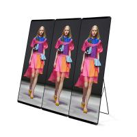 China Portable Indoor Floor Standing P2.5 Led Standee Poster Display Electronic poster screen P1.876 P2 P3 for sale