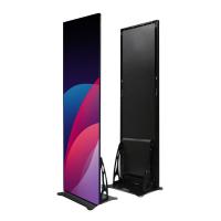 China Portable Indoor Floor Standing P2.5 Led Standee Poster Display Electronic poster screen P1.876 P2 P3 for sale