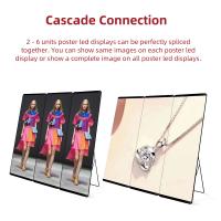 China Ultra Thin P3 Screen Standing Wifi 4G Floor Indoor P2.5 Advertising Mirror Poster Led Panel Digital led Poster Screen for sale