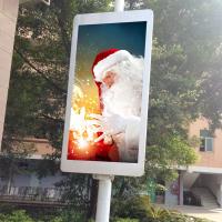 China Super Bright 3G 4G Wifi Advertising P3 P6 P3.84 Light Pole Led Display Light pole LED advertising screen P4 P5 for sale