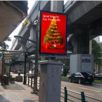 China Super Bright 3G 4G Wifi Advertising P3 P6 P3.84 Light Pole Led Display Light pole LED advertising screen P4 P5 for sale