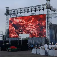 China 10X12Ft Outdoor Rental LED Screen Stage Backdrop LED Display SMD1921 AC220V for sale