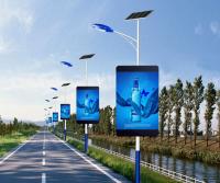 China 5000nits Street Led Pole Screen SMD3528 IP43 P3 P4 P5 P6 For Advertising for sale