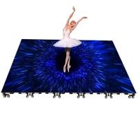 China P3.91 P4.81 P3 DJ Events Night Club Wedding LED Dance Screen Outdoor Indoor Portable Interactive Dance Floor LED Display for sale