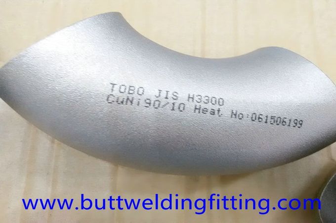 Copper Nickel 90/10 90 Degree LR Elbow Butt Weld Fittings 4'' SCH10S ANSI B16.9 0