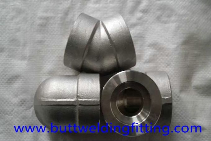 90 Degree Super Duplex Stainless Steel Forged Elbow 3000LB DN25 UNS S32750 0