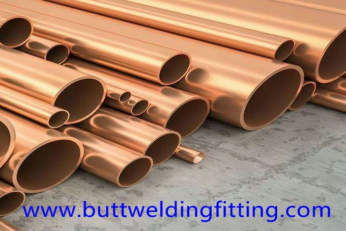 Seamless Copper Nickel Tube 0.8 - 1.5mm Wall Thickness CuNi 90/10 0