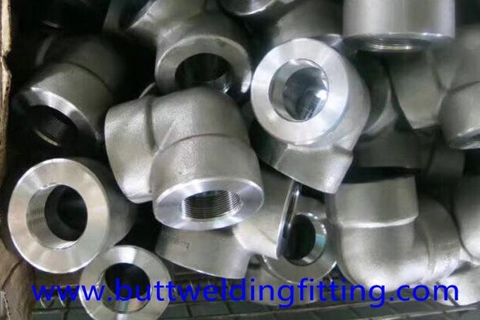 Forged Pipe Fittings UNS S32750 90D Socket Welded Elbow ASME B16.11 0