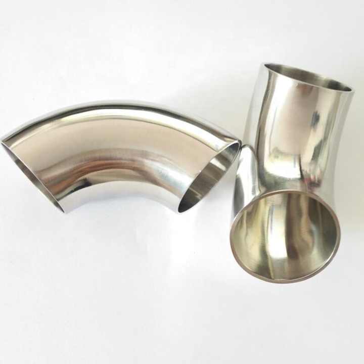 Wholesale Stainless Steel Piping 45 90 180 Degree Metal Elbow Pipe Connection Fittings High Pressure Factory Own Painting