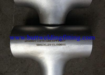 China A403 WP317L Stainless Steel Equal Reducer Butt Weld Tee 1 Inch to 48 Inch Seamless for sale