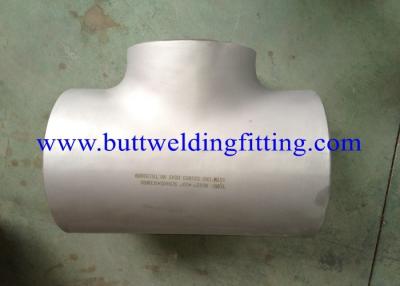 China 904L Stainless Steel Equal Tee Butt Weld Fittings 1-48 Inch ASTM B366 for sale