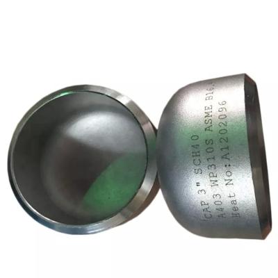 China Stainless Steel Pipe End Cap 1/2 to 110 Inch SCH5S to XXS Welding Cap for sale