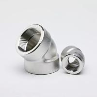 China Stainless Steel 304 45 Degree Forged Elbow 3000# NPT Threaded Pipe Fittings for sale
