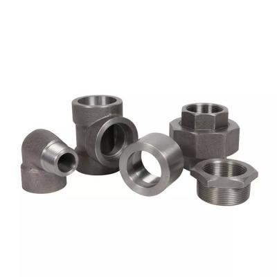 China 3000lbs ASTM A105 Carbon Steel Socket Weld Forged Tee Pipe Fitting High Pressure for sale