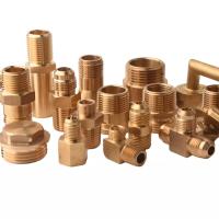 China Forged CNC Machined Lead Free Brass Pipe Fittings Elbow Tee Adapter 1/2 inch NPT for sale