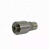 China Stainless Steel 316 High Pressure Forged Swivel Hose Fittings 1/4-2 Inch Straight Crimp Hydraulic for sale
